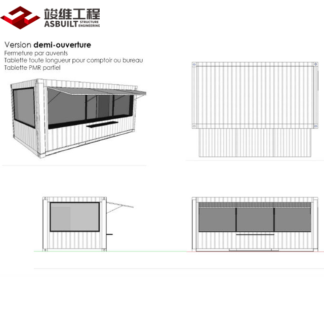 20ft Pop-up Kiosk Container - Buy Container Shop Product on ASBUILT ...